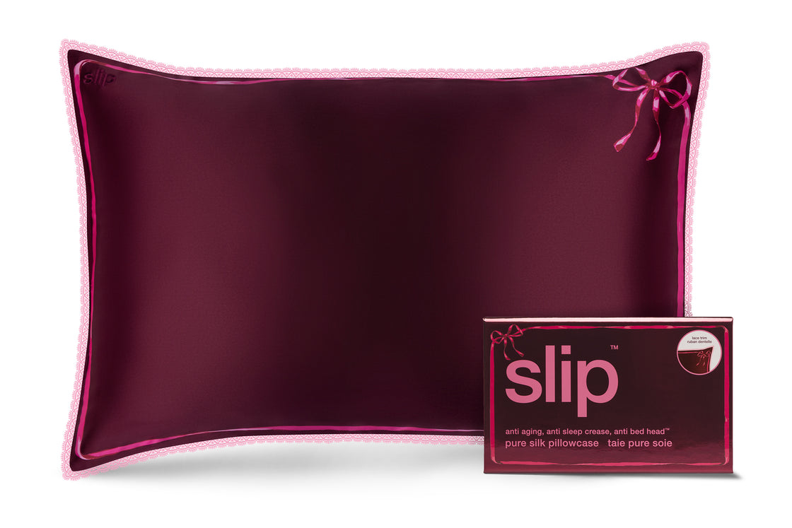 SLIP PURE SILK PILLOWCASE - CRIMSON KISS - QUEEN - ZIPPERED – Slip UK