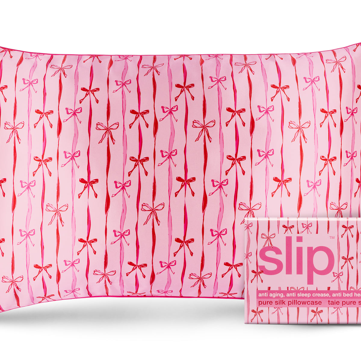 SLIP PURE SILK PILLOWCASE - STRAWBERRY CUPCAKE - QUEEN - ZIPPERED – Slip UK