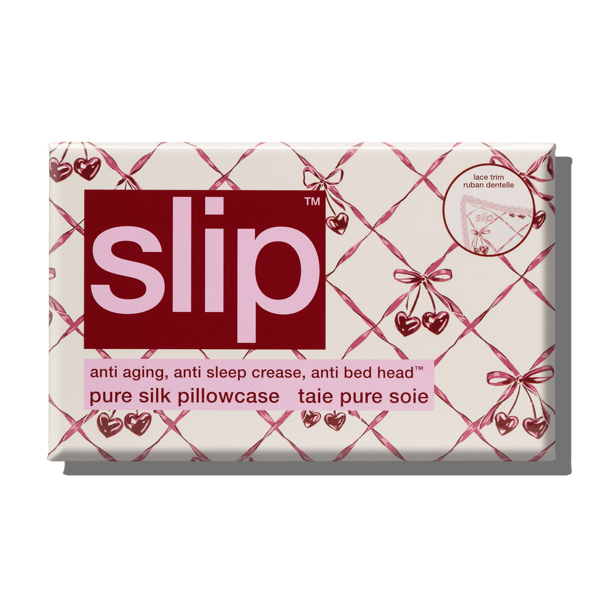 SLIP PURE SILK PILLOWCASE - SWEET CHERRY - QUEEN - ZIPPERED – Slip UK