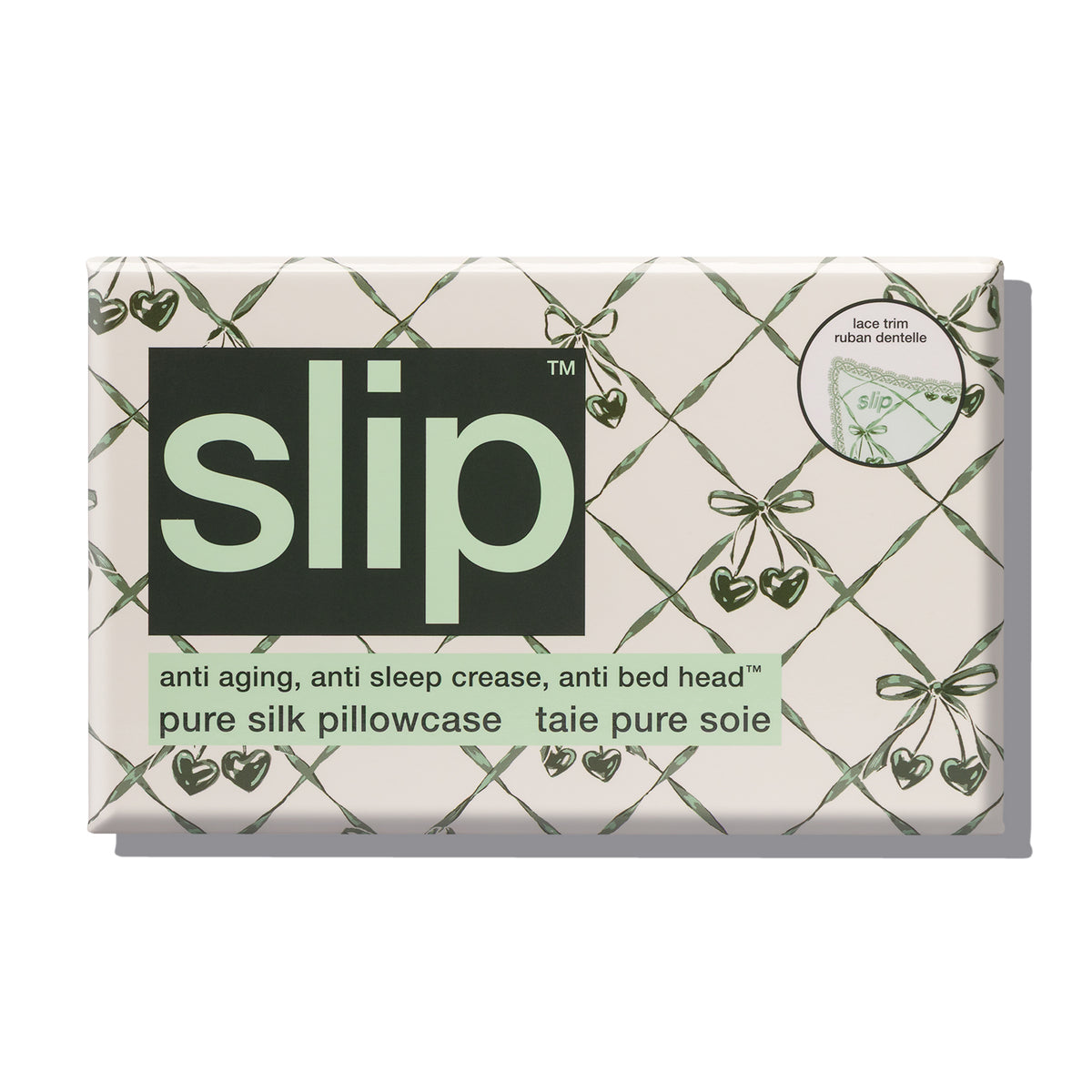 SLIP PURE SILK PILLOWCASE - WINTERGREEN - QUEEN - ZIPPERED – Slip UK